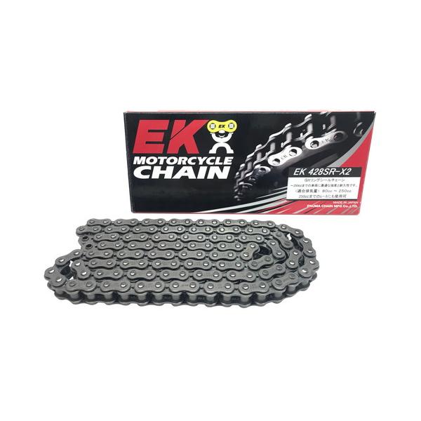 メーカー品番：428SRX2-150L-MLJカラー：スチールタイプ：シールチェーン(QXリング)単位：1本セット内容/付属品：付属ジョイント：MLJ(カシメジョイント)