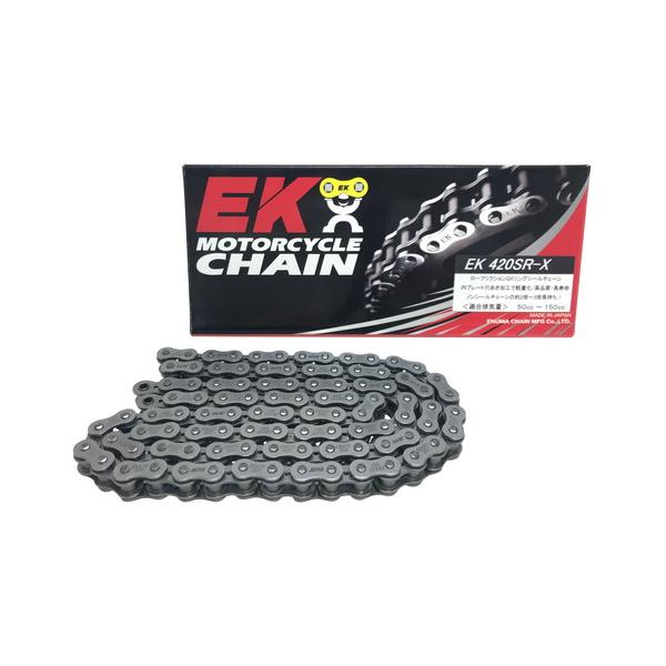 メーカー品番：420SRX(CR/NP)-90L-SKJカラー：シルバータイプ：シールチェーン(QXリング)単位：1本セット内容/付属品：付属ジョイント：SKJ(圧入式クリップジョイント)