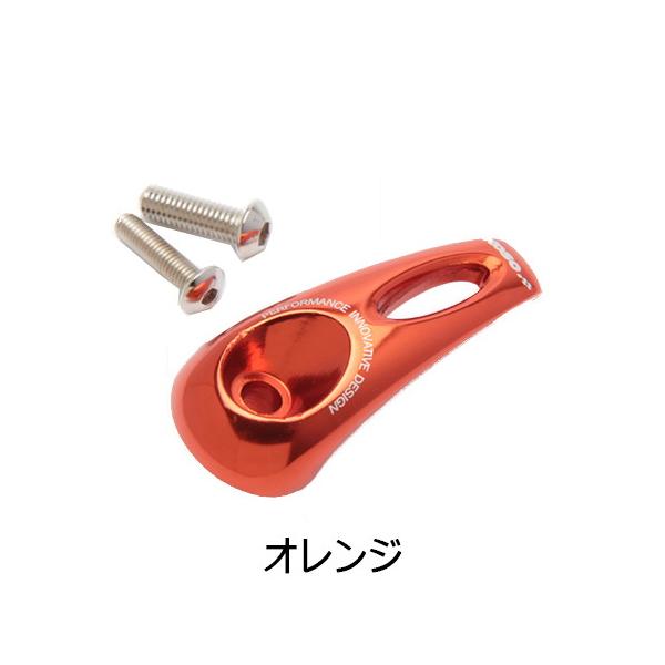メーカー品番：KS-CF01-OR適合車種：アクシスアリート、BWS125、シグナスXカラー：オレンジ単位：1個セット内容/付属品：アルミフック、M5-20ボルト、M6-20ボルト 付属
