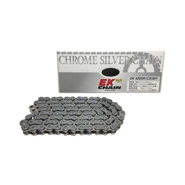 メーカー品番：420SR(CR/NP)-110L-SPJカラー：シルバータイプ：ノンシールチェーン(強化タイプ)単位：1本セット内容/付属品：付属ジョイント：SPJ(クリップジョイント)