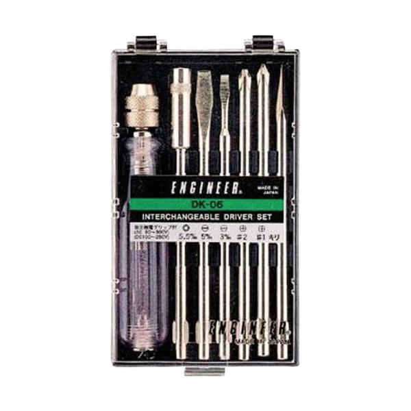 メーカー品番：DK-06商品サイズ：先端サイズ（mm）: キリ、＋♯ 1、＋♯ 2、−3.5、−5.5、5.5（ナットドライバー：ナット深さ：25） 先端サイズ（mm）：キリ、＋♯1、＋♯2、−3.5、−5.5、5.5（ナットドライバー：ナ...