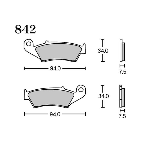 メーカー品番：842MAX適合車種：XLR125R(JD16)｜XLR200R(MD29)｜XR230/モタード(MD36)｜XR250/モタード/BAJA(MD30)｜CRM250AR(MD32)｜アフリカツイン(RD07)｜WR250R...