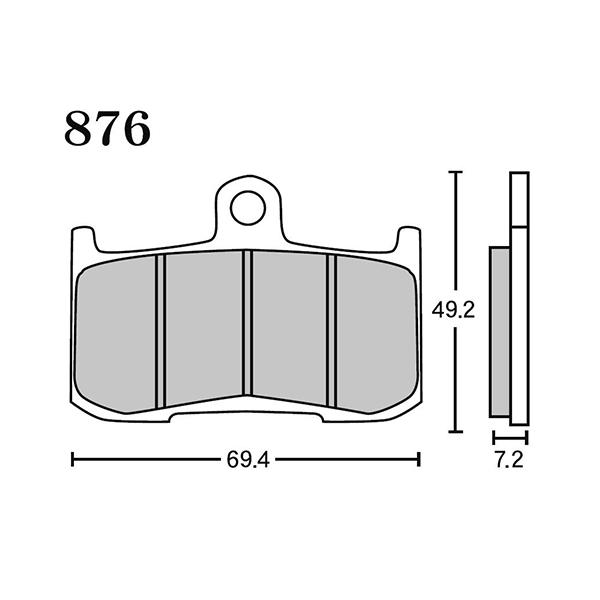 メーカー品番：876MAX適合車種：Z1000(ZRT00A)｜Z900(ZR900B)｜Vストローム800(EM1BA)｜GSX-8S/8R(EM1AA)｜B-KING(GX71A/GX71B)単位：1セットセット内容/付属品：1キャリパー分