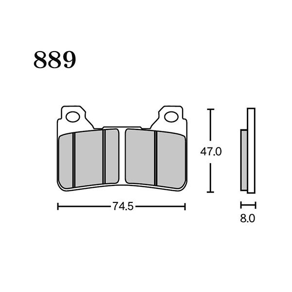 メーカー品番：889MAX適合車種：CBR600RR(PC37/PC40)｜CBR1000RR(SC57/SC59)｜VFR800(RC80)単位：1セットセット内容/付属品：1キャリパー分