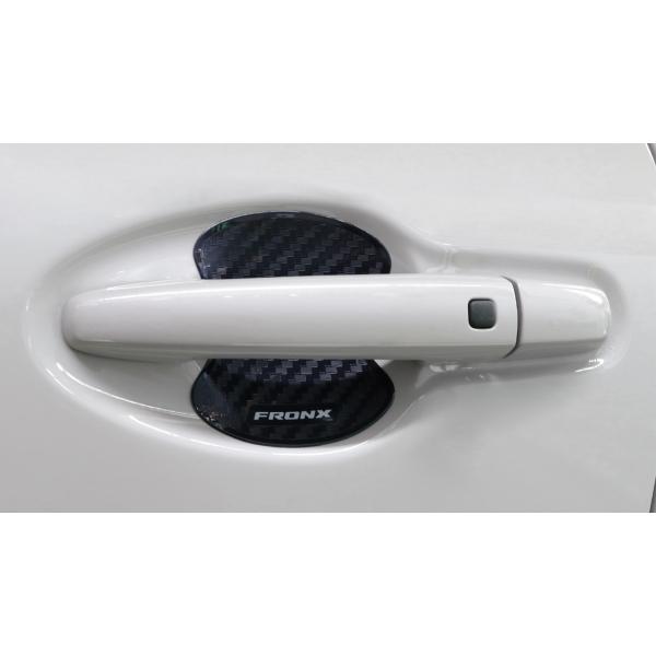 【適合車種】■車種名：SUZUKI FRONX スズキ フロンクス■適合年式：2024年10月〜現行モデル ■適合グレード：全グレード【商品内容】■セット内容：SUZUKI 海外純正 ドアハンドルカバー 1セット（前後左右各1枚 合計 4枚...