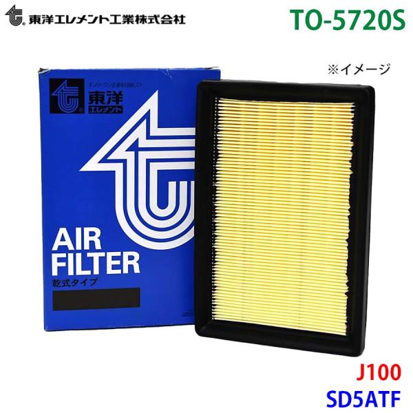 東洋エレメント エアエレメント TO-5720S適合車種車種：マツダ J100型式：SD5ATFエンジン型式：WL年式：H09.04〜H11.06純正品番：R209-13-Z40