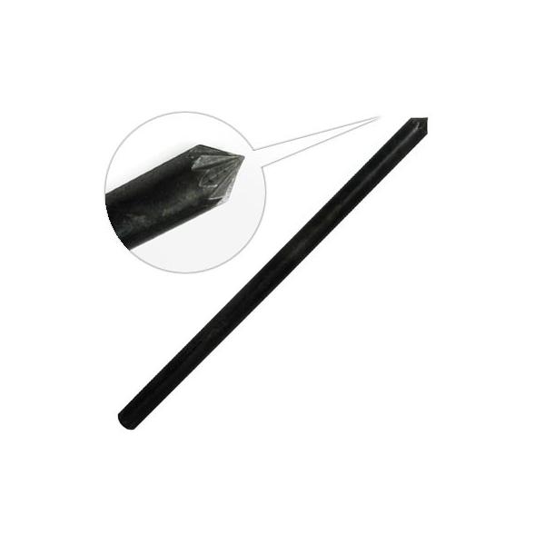 ハトメの菊割れ棒は、裏面をパッと花のように割ってハトメを留めてしまう手打棒のことで、幾つかサイズがあります。 元から足先に切れ込みが入っている菊割れハトメ以外にも、通常のハトメにお使いいただくことができます。裏面の仕上がりさえ気にならなけれ...