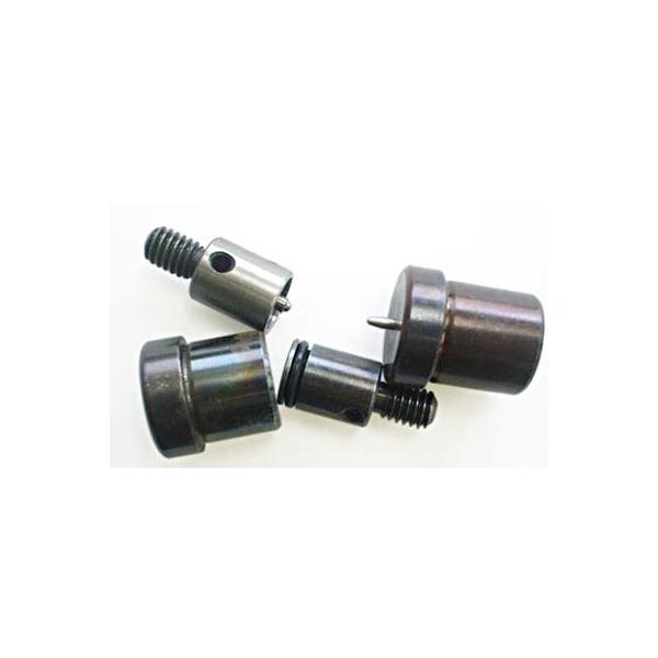 頭径13mmの小さいバネホックNo2をハンドプレス機で取付けるための治具パーツです。バネホックNo5は、スプリングホックなどとも呼ばれるバネの入ったホックのこと。大量にバネホックNo5を取付ける必要のある方は、ハンドプレス機にこの打駒をセッ...