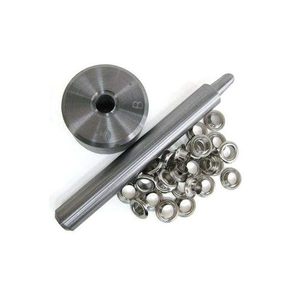 ハトメ500が打てる手打ち工具と、お好きなハトメ500を選んでご購入いただけるセット商品です。・入門用ハトメ500手打棒1本+皿1個・お好きなハトメ500を1袋材質：打棒：鉄／ハトメ500：真鍮