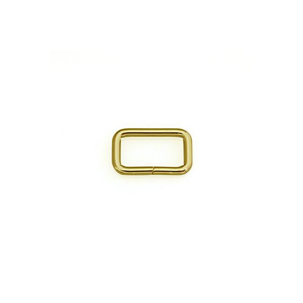 内径21×11mm、太さ3mmの鉄線を曲げて四角の形にした「角カン」です。本体は鉄製で、線の端は溶接していません。製造加工と鍍金加工は全て日本国内でおこなっています。