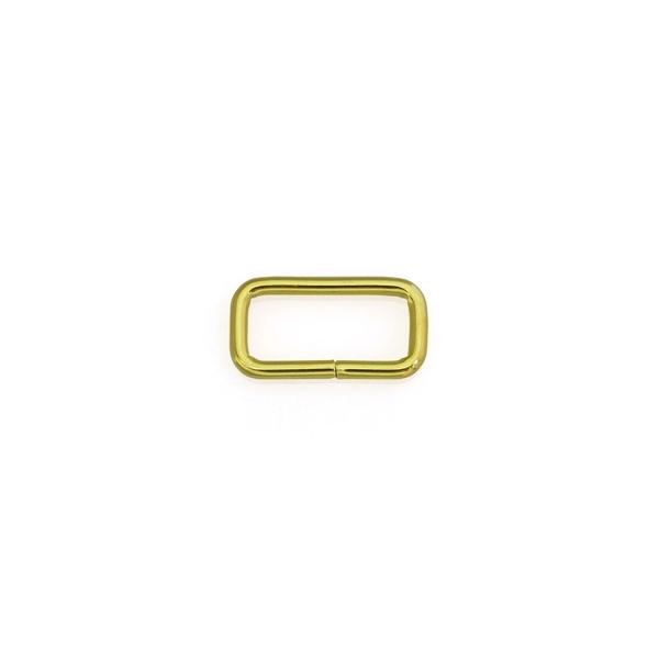 内径25×11mm、太さ3mmの鉄線を曲げて四角の形にした「小カン」です。本体は鉄製で、線の端は溶接していません。製造加工と鍍金加工は全て日本国内でおこなっています。