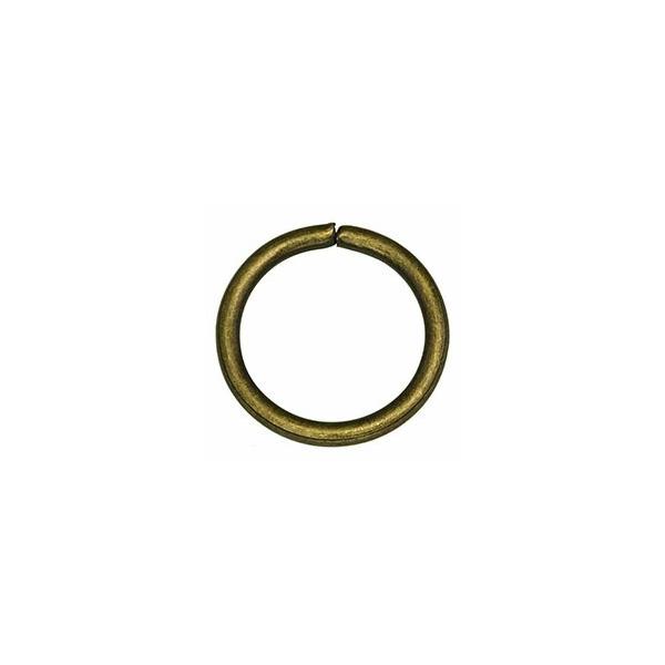 「丸カン4×40」は、リングの内径が約40mm、本体の鉄線太さが約4mmの丸い輪のカン金具。線の先端は溶接していません。本体は鉄製ですが、表面にニッケル鍍金・アンティーク鍍金、2種類の鍍金をかけて仕上げています。ニッケル鍍金はスタンダードな...