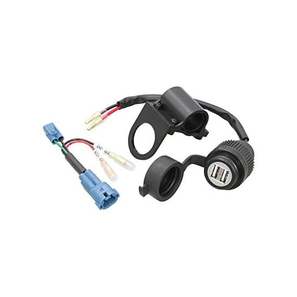 モバイル電源供給に最適な2ポートタイプのUSB電源に専用ハーネスを付属した車種専用タイプです。◆適合車種：HONDA CT125ハンターカブ  JA55/JA65全車種【備考】○USBポート：1,000mA×2個○DC5V 最大出力：2,0...