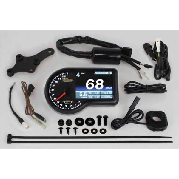 速度、回転数、ギアポジション、温度計、燃料計、時刻、バッテリー電圧表示やタイヤ外径補正、パワーテスト機能等、非常に多くの機能を搭載したマルチメーターです。視認性に優れた指針式タコメーターとTFT液晶によるデジタル表示を採用。◆適合車種：CT...