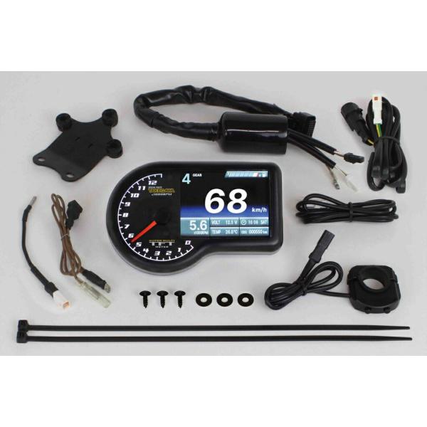 速度、回転数、ギアポジション、温度計、燃料計、時刻、バッテリー電圧表示やタイヤ外径補正、パワーテスト機能等、非常に多くの機能を搭載したマルチメーターです。視認性に優れた指針式タコメーターとTFT液晶によるデジタル表示を採用。◆適合車種：モン...