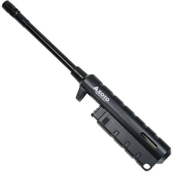 風に強いターボ式ライターセイフティロック付。吊り下げ用フック穴付。ガス残量確認窓付。アウトドアレジャー、花火・線香の着火に※炎調整機能はありません。※使い切りタイプです。●外形寸法　幅34X奥行18X高さ185mm●重量　40g●ガス容量1...