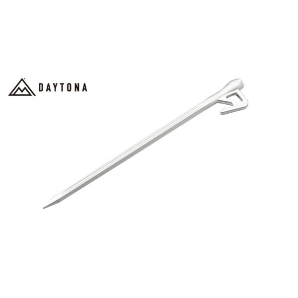 軽くて強いアルミ鍛造ペグ軽量で高い強度を誇るアルミ鍛造製のペグ。デザインは忍者の道具”クナイ”をモチーフにしました。硬い地面にはしっかり打ち込め、やわらかい地面でも異形断面のシャフト部が土をしっかり捉えて抜けにくい仕様です。1本売り。●材質...