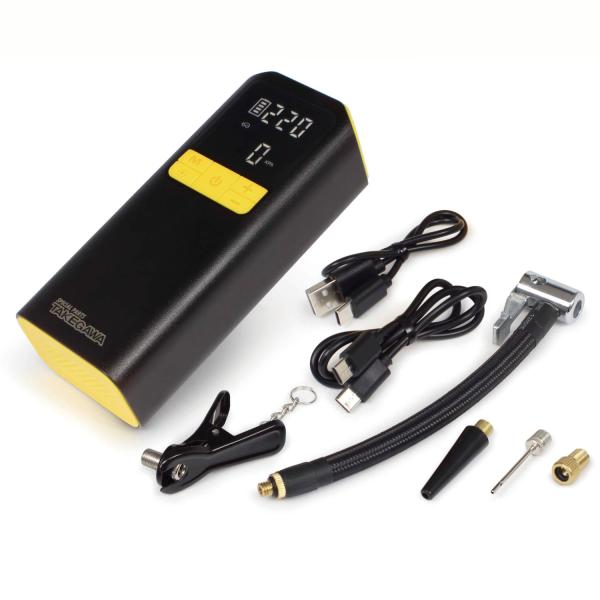 eエアーポンプはコンパクトボディの為、手軽にどこでも持ち運びができ、自宅、ガレージ、ツーリング先など場所を選ばず、どこでも使用できます。また数多くのアダプターが付属し、本体で圧力調整が設定できる為、車、オートバイ、自転車のタイヤだけでなく、...