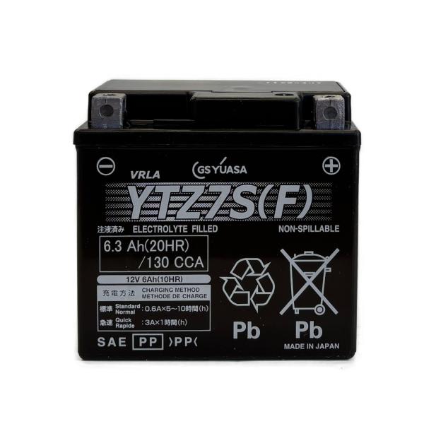 GSユアサ製二輪車用高性能MFバッテリー。◆液入り充電済み◆電圧：12V◆容量：6Ah(10HR) / 6.3Ah(20HR)◆CCA：130◆サイズ(mm)：長さ114 x 幅71 x 高さ106◆本体重量：約2.1kg[主な適合車種] ...