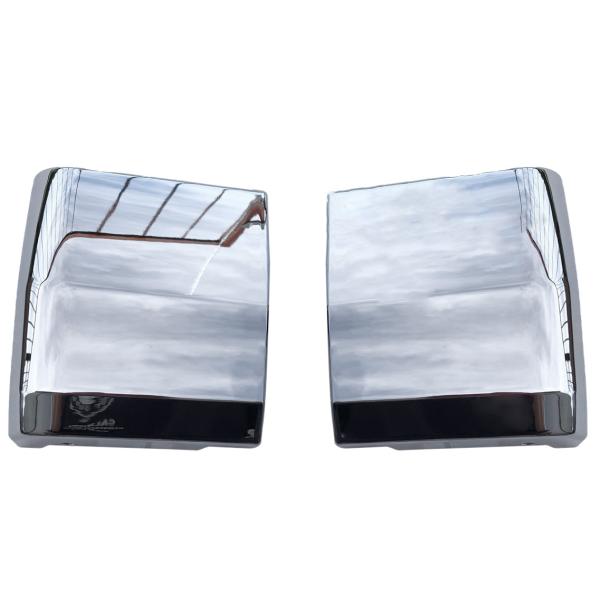 いすゞ 07 フォワード 標準 ワイド メッキ リア フェンダーカバー ベッドレス車 寝台下カバー 左右セットです。商品説明■07 フォワード ベッドレス車用になります。■交換タイプになります。商品詳細■材質：ABS樹脂■色：クロームメッキ...