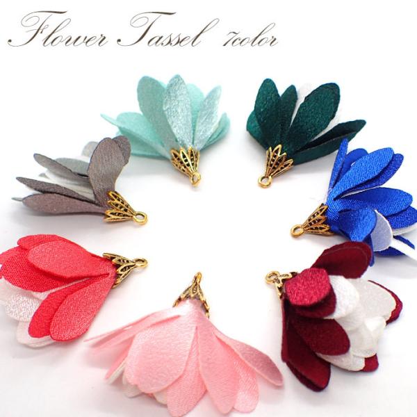 ポイント利用【商品説明】ツートンカラーのかわいいタッセルが新登場！プチサイズはピアスやイヤリング等アクセサリー製作にオススメ★パーツに通すだけで簡単オシャレなピアスにも◎お手軽にハンドメイドをお楽しみいただけます♪【商品仕様】・全長：約33...