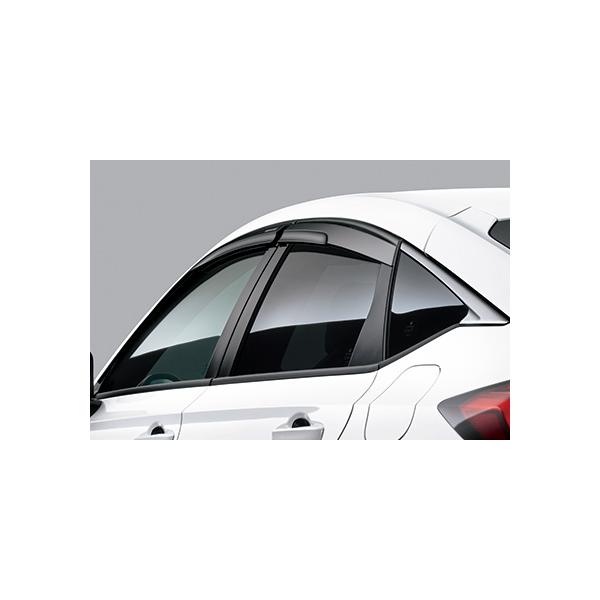商品名：VENTILATED VISOR / ベンチレーテッドバイザーメーカー：ホンダ車名：シビック CIVIC型式：FL1 / FL4年式：2021年9月〜エンジン型式：適合情報：商品構成：スモークタイプのアクリル製。フロント/リアの4枚...
