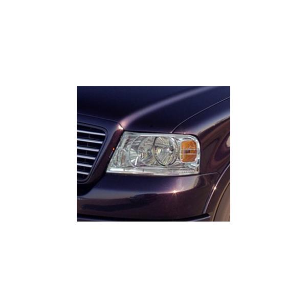 商品説明＞　大人気♪大好評♪のF-150(04ｙ〜08ｙ)用クロームメッキヘッドライトリングになります。新アイテムになります♪やはりアメ車にはメッキが似合います♪アクセントにはもってこいです。想像以上に決まること間違いなしです！！他の人に差...