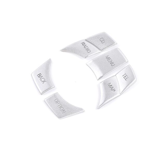 ＜＜商品説明＞＞　大人気！大好評！！ニューアイテム！！！サテンシルバーIDRIVEコマンドスイッチカバーになります。新アイテムになります♪もちろん一台分ワンセットのお値段になります♪やはりサテンシルバーは最近のお車によく投入されているだけあ...