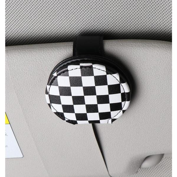 ＜＜商品説明＞＞ 　大人気！大好評！！ニューアイテム！！！BMW MINIR50/R52/R53R55/R56/R57/R58/R59/R60/R61F54/F55/F56/F57/F60用サングラスホルダー（チェッカー柄）になります。新ア...