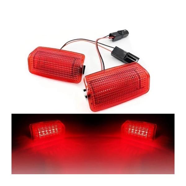 商品説明＞　大好評♪高品質♪売り切れ御免！！LEDキャンセラー内蔵カーテシランプ（レッドレンズ/カーテシランプ装着車）です。アウターケース一体型のアッセンブリー交換の適合車種専用設計！！！純正の電球色のカーテシランプを爆光LEDに変身させる...