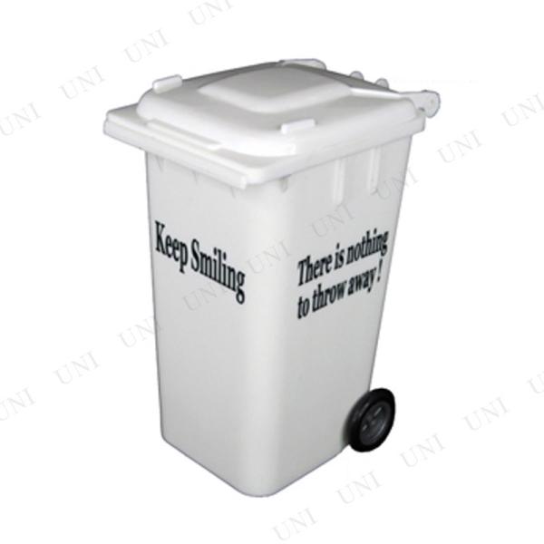 アメリカンな雰囲気漂うダストボックスのミニチュア。キャスターもついて忠実に再現されています。デスクのごみ箱としてはもちろん、ペン立てやただデスクにおくだけでもとてもかわいいミニダスト。正面に「Keep smiling」、側面には「There...