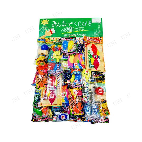 当たりはずれの差が少ない当てくじです。40個の景品が付属しています。少人数でのイベントで大活躍！バラエティに富んだ様々なアイテムがついています。引いた番号の商品がもらえる台紙くじタイプ。子供会や自治会、バザーやパーティーなどで盛り上がるイベ...