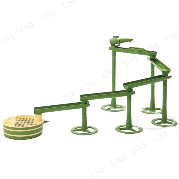 ご家庭でもイベントでも大盛り上がり間違いなしの流しそうめんセット！組み立て簡単＆アレンジ自在で、電池式だから屋外でも気軽に楽しめます。夏祭りやパーティー、職場の懇親会にもぴったり。ムードたっぷりの「ししおどし」付きで雰囲気もばっちり演出しま...