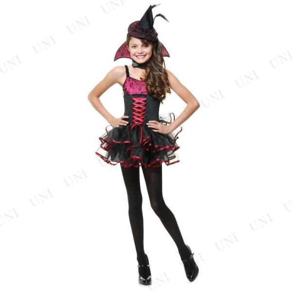 子ども用の魔女コスチューム。ワンピースと付け襟のセットです。別売のほうきや杖を持てば更に雰囲気UP！【キーワード】KEY18魔女,魔法使い,ハロウィン,子供,衣装,コスプレ,キッズ,こども,パーティーグッズ,可愛い,ウィッチ,仮装グッズ,フ...