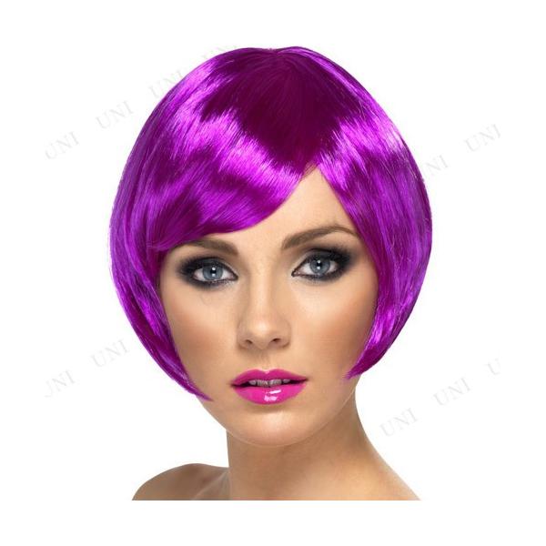 艶やかなパープルカラーが美しいショートボブスタイルのウィッグです。仮装、コスプレ用にどうぞ【キーワード】KEYショート・ボブ,ハロウィン 衣装,プチ仮装,変装グッズ,パーティーグッズ,かつら,カツラ,髪の毛,かぶりもの,ボブヘアー,仮装グッ...