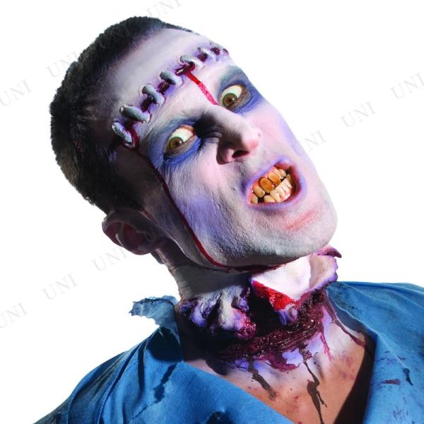 首を切り裂かれたような傷を演出できる特殊メイクです。血のりを塗ればよりグロテスクに！【キーワード】メイクアップキット,怖い,ハロウィン 衣装,プチ仮装,変装グッズ,コスプレ,パーティーグッズ,化粧,ホラーメイク,仮装グッズ,小物,小道具,パ...