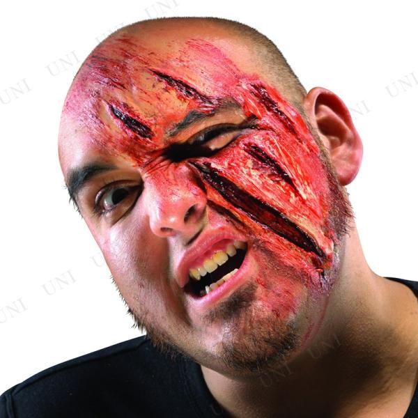 顔を爪で切り裂かれたような傷を演出できる特殊メイクです。血のりを使えばよりグロテスクに！【キーワード】KEY17hwメイク,メイクアップキット,怖い,ハロウィン 衣装,プチ仮装,変装グッズ,コスプレ,パーティーグッズ,化粧,ホラーメイク,仮...