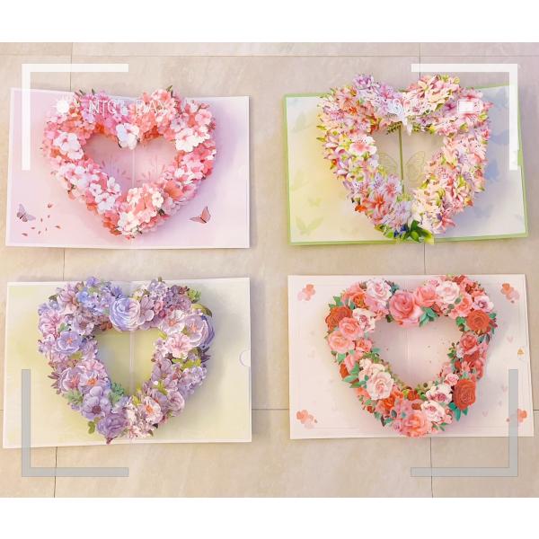 立体フラワーがとっても素敵で豪華なメッセージカード(小さなメッセージカード付き)です。華やかなメッセージカードで子供から大人まで大喜び！！お誕生日、結婚祝い、母の日、父の日、敬老の日、バレンタイン、ホワイトデー、発表会、寄せ書きなどの様々な...