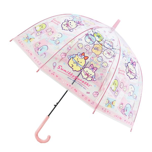 大人かわいいキャラクタービニール傘シリーズに子供サイズが新登場です。破れにくいPOE生地に親骨がグラスファイバー使用なのでとっても丈夫です。嫌な雨の日も大好きなキャラクターとなら楽しくお出かけ出来ちゃいます。サイズ：55cm素材：P.O.E...