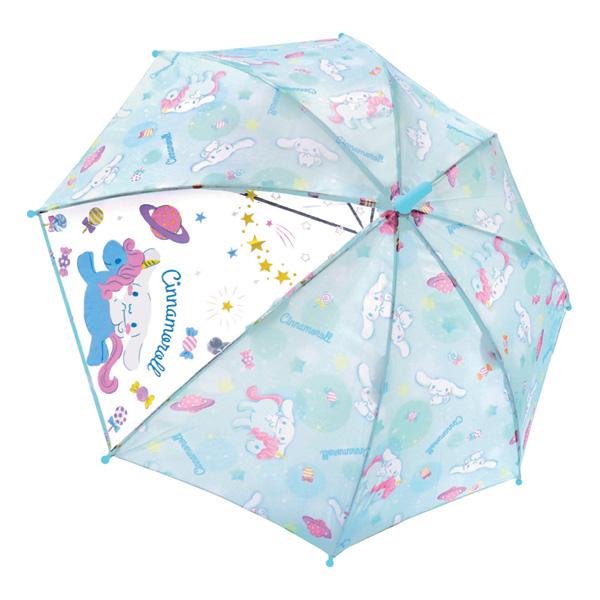 絵柄が、かわいいキャラクターキッズ傘シリーズに新柄・新キャラクターの登場です。ワンタッチタイプ50cmプッシュボタン式で開きます。片手で簡単に開くことができます。破れにくいポリエステル生地（透明部分P.O.E）に親骨・中棒が黒骨仕様（黒電着...