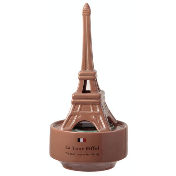 ■■セラミックアロマライト■■エッフェル塔モチーフのオシャレなアロマライト、こちらはチョコレートブラウンです。フランス国旗と「LaTourEiffel」が描かれた土台にスラリとそびえ立つエッフェル塔は、明かりを灯すとまるで夜景を見ているかの...