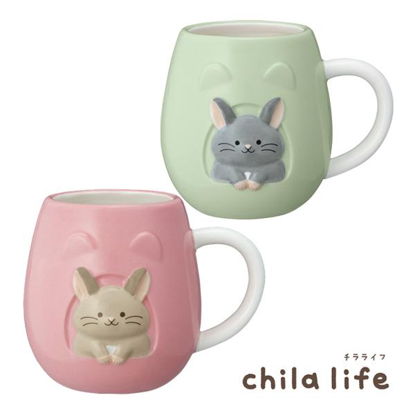 ペットとしても人気上昇中の話題のアニマル、チンチラをモチーフにしたテーブルウェアシリーズが登場です。チンチラたちのおうち・チラ壺からひょっこり！マグの背面にはちっちゃな足形がデザインされてます♪別売りのスプーンとお揃いで使って頂けます。サイ...
