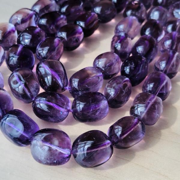 アメジスト　タンブル10mm（±0.5mm）　在庫より同等品をお届け致します　