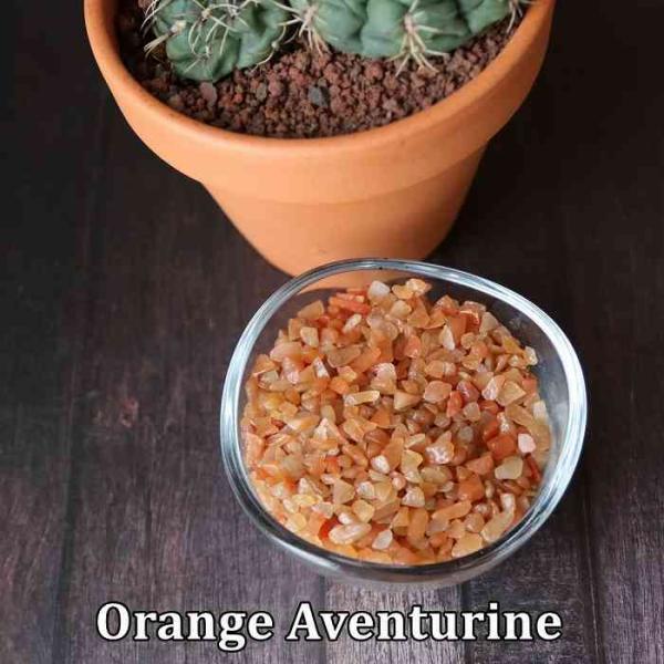 オレンジアベンチュリン 極小粒　100グラム オレンジ 赤 アベンチュリン  ピーチアベンチュリン 手入れも簡単で100ｇで２〜３本のブレスレットを浄化することが可能です。お部屋の浄化やインテリアとしてお使い頂けるほか、小瓶やカクテルグラス...