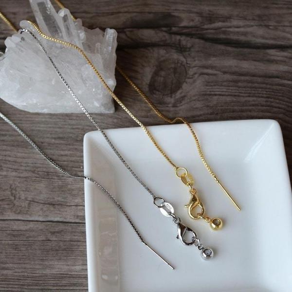 スライド 式 ピンチェーン 46.5センチ使用方法お好きなビーズをピンに通すだけその日の気分でネックレスが出来上がりますビーズや天珠などカスタマイズ真鍮製※海外製品となります※1.5mm以上の穴に通されるのがオススメです。　1mm以下の穴に...