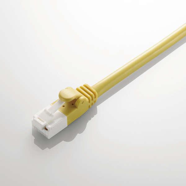 エレコム LANケーブル/CAT6対応/EU RoHS指令準拠/爪折れ防止/簡易パッケージ仕様/30m/イエロー