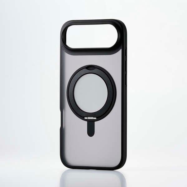 磁力装着タイプのワイヤレス充電器に対応した“MAGKEEP”シリーズ。側面には弾力性のあるTPU(熱可塑性ポリウレタン)素材を、背面には強じんで透明度の高いポリカーボネート素材にスタンドを装着した、ハイブリッドケースです。
