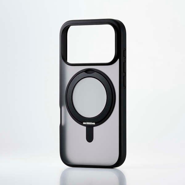 磁力装着タイプのワイヤレス充電器に対応した“MAGKEEP”シリーズ。側面には弾力性のあるTPU(熱可塑性ポリウレタン)素材を、背面には強じんで透明度の高いポリカーボネート素材にスタンドを装着した、ハイブリッドケースです。