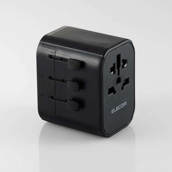 海外旅行中の充電がスムーズに!USB Type-C(TM)・USB-Aポート搭載のマルチ変換アダプターです。日本の電気製品を海外でも使用できます。 ※本製品に電圧の変換機能はありません。