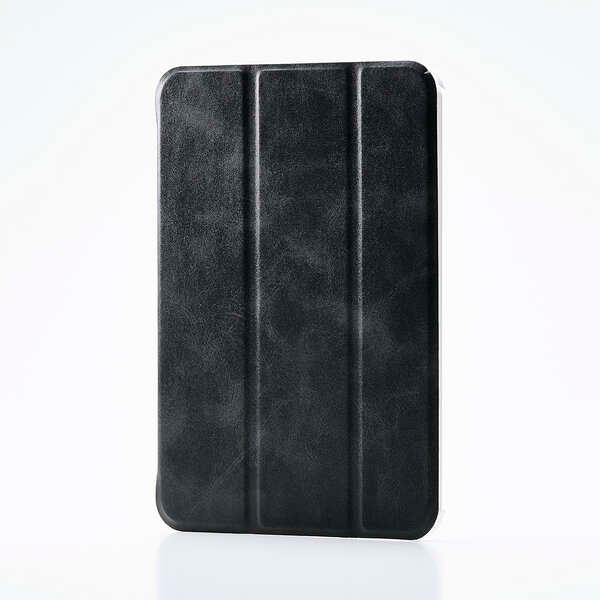 軽さを重視する人におすすめの極限まで薄さにこだわったフラップケースです。シーンに合わせて2アングルにできます。端末の背面が見えるクリア素材を採用しています。